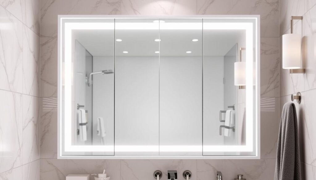 Lighted Bathroom Mirror Cabinet Guide: Recessed vs Wall-Mounted Options ...