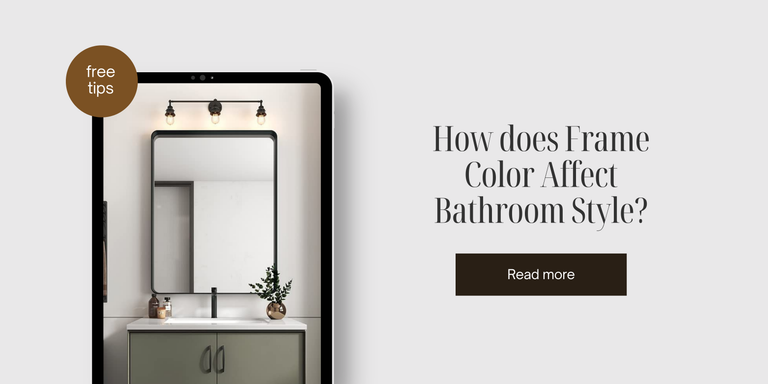 How does Frame Color Affect Bathroom Style? Full Analysis of Matching ...
