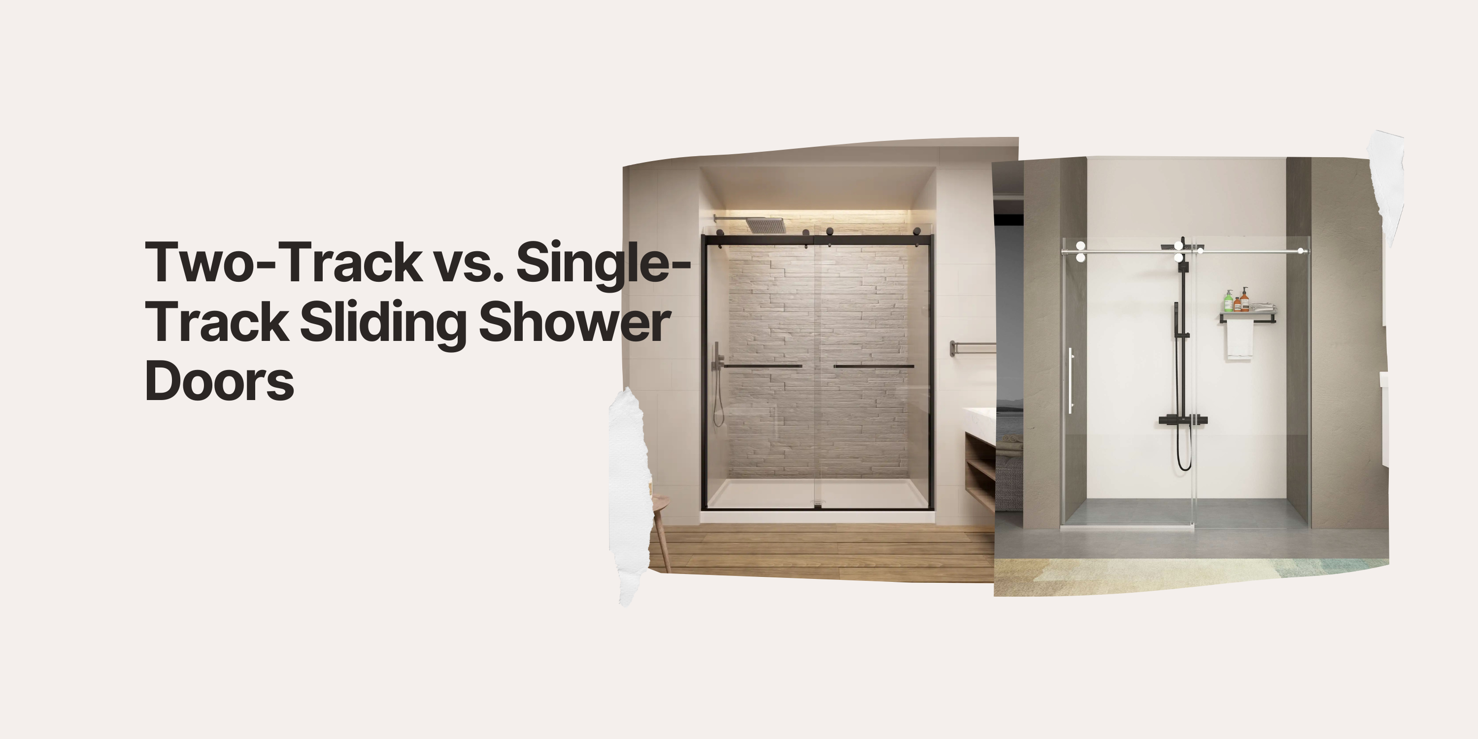 Two-Track Sliding Shower Doors vs. Single-Track Sliding Shower Doors ...
