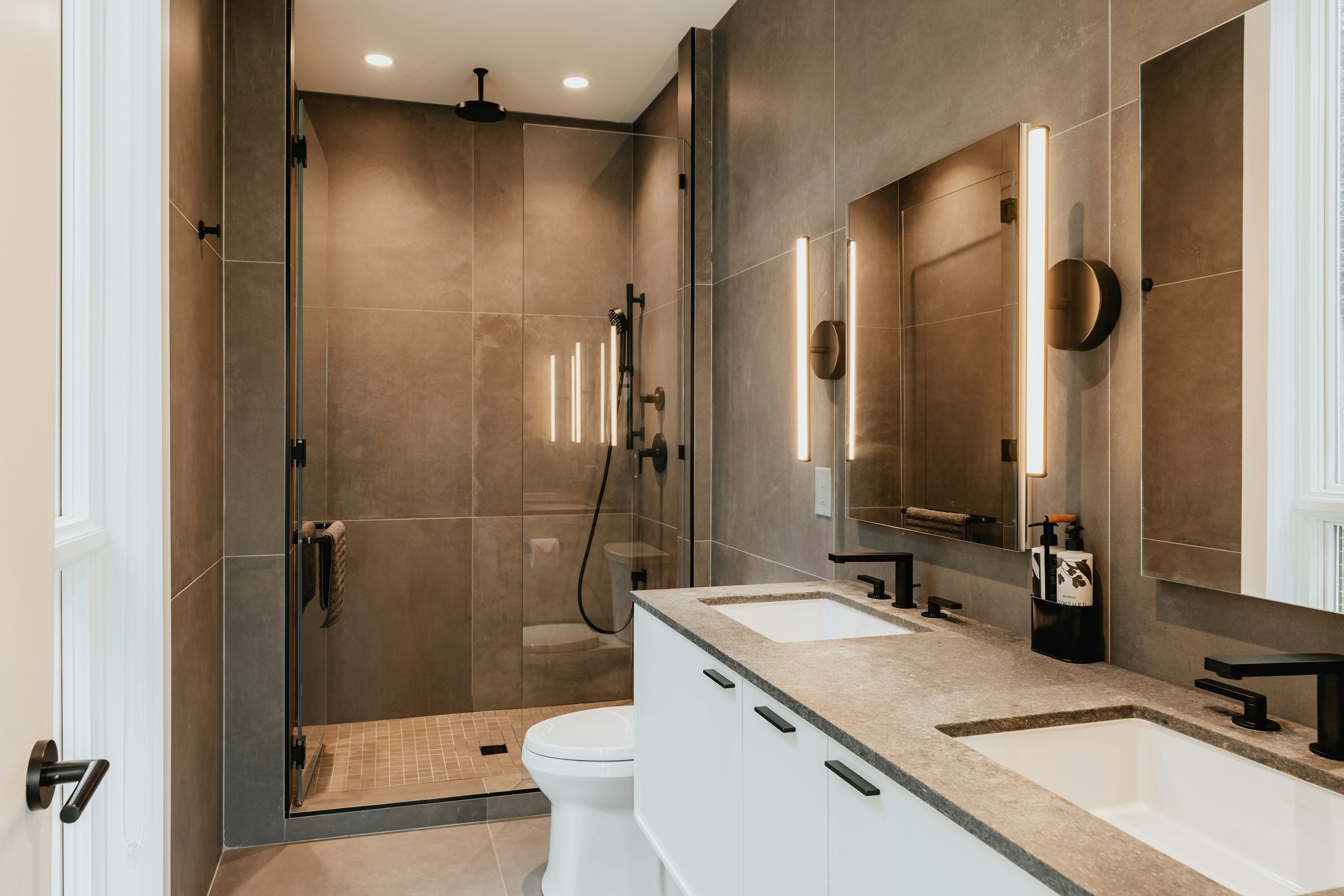 Modern Elegance Awaits Transform Your Bathroom with Frameless Sliding ...