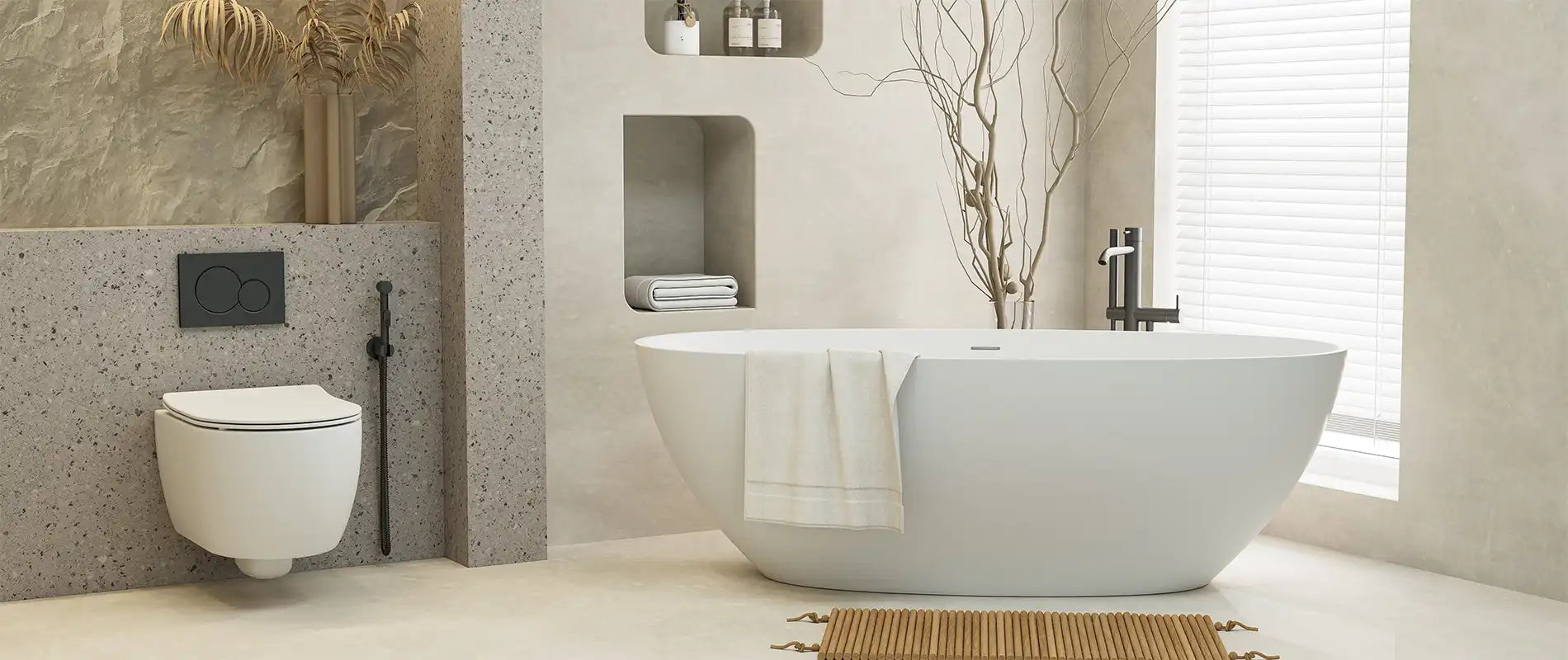 Ace Decor Solid Surface Bathtubs | Heat-Retaining, Scratch-Resistant ...